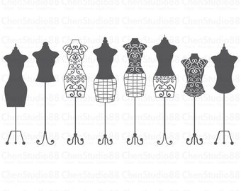 Dress form clipart | Etsy