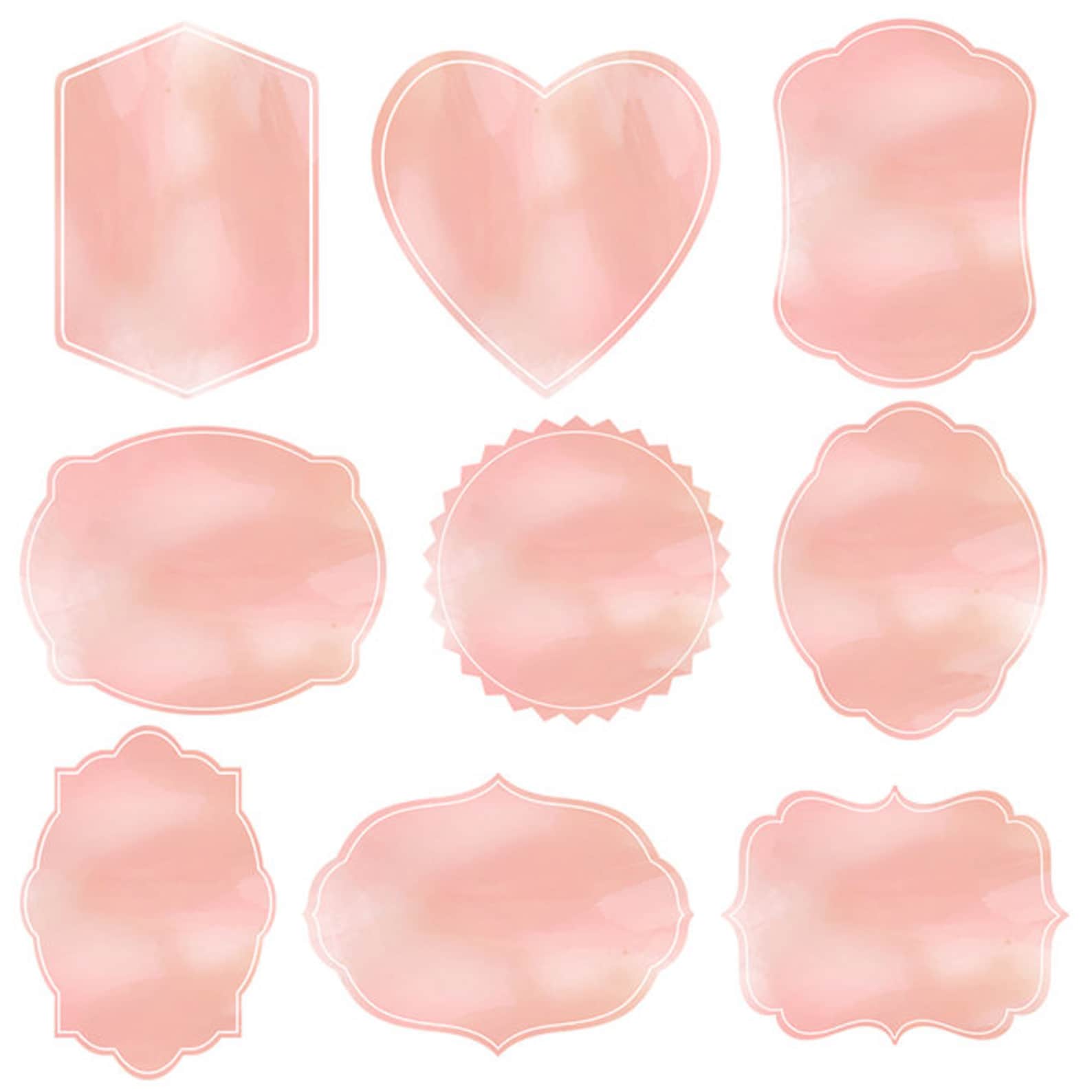 Watercolor Frames Clipart, Digital Clipart Instant Download PNG Files ...