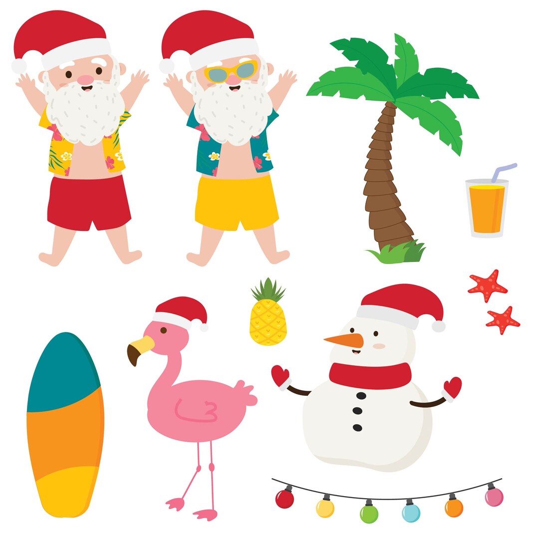 Christmas in July Clipart, Digital Clipart Instant Download PNG Files ...