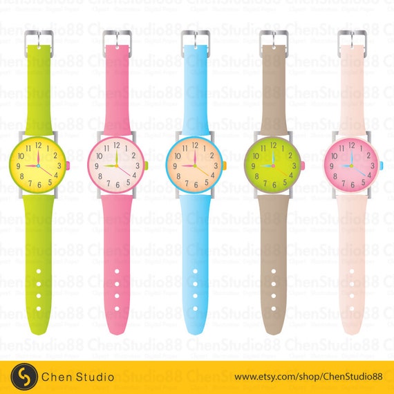 Digital Wrist Watch Clipart
