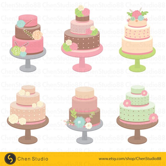 Vintage Cake Stand Clip Art