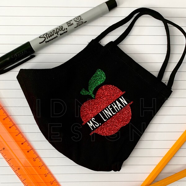Teacher Face Masks - Etsy