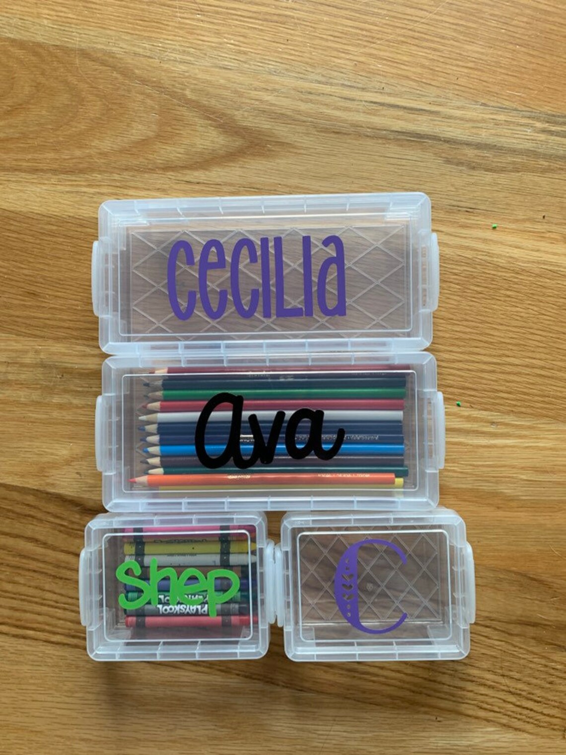 Crayon Case/ Markers Case/ Crayon Box/ Kids Easter Gift/ Craft Box ...