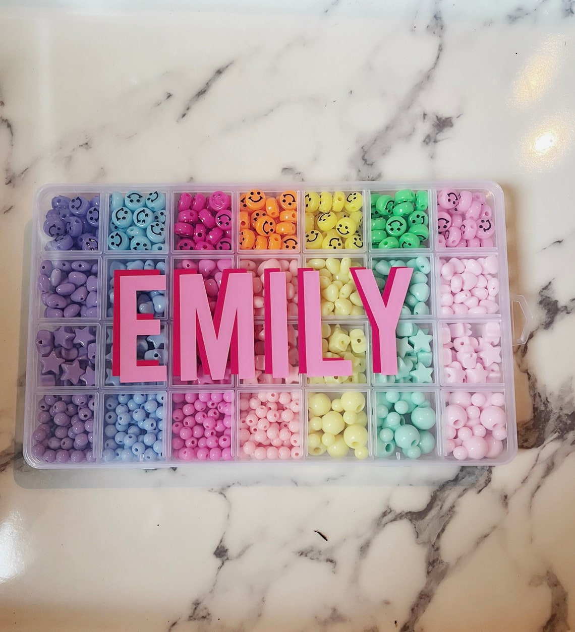 Monogrammed Bead Kit/personalized Bead Kit/ Craft Kit/ Craft - Etsy