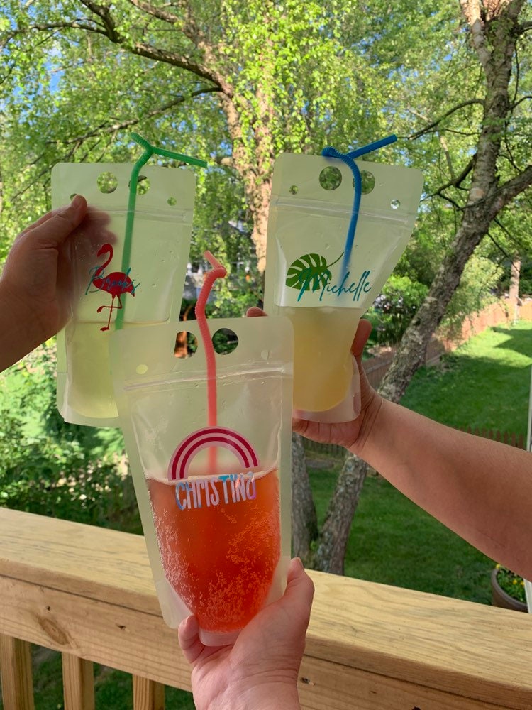 Drink pouches/ party pouches/ adult drinking pouches/ | Etsy