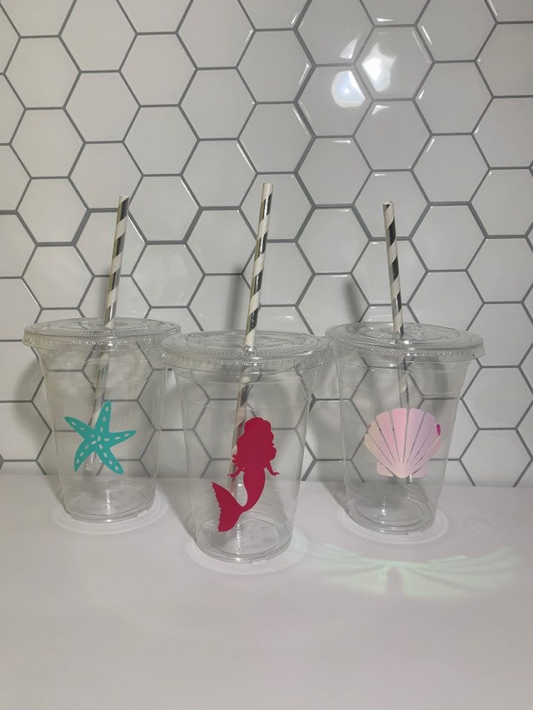 Mermaid Party Cups/ Mermaid Birthday Theme/ Mermaid Party Supplies ...