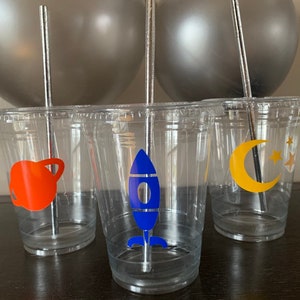 Space Party Cups/ Outer Space Birthday Theme/ Rocket Party Supplies ...