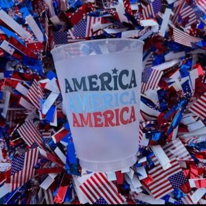 Fourth of July Cups/america Cups/party Drink Ware/independence Day ...