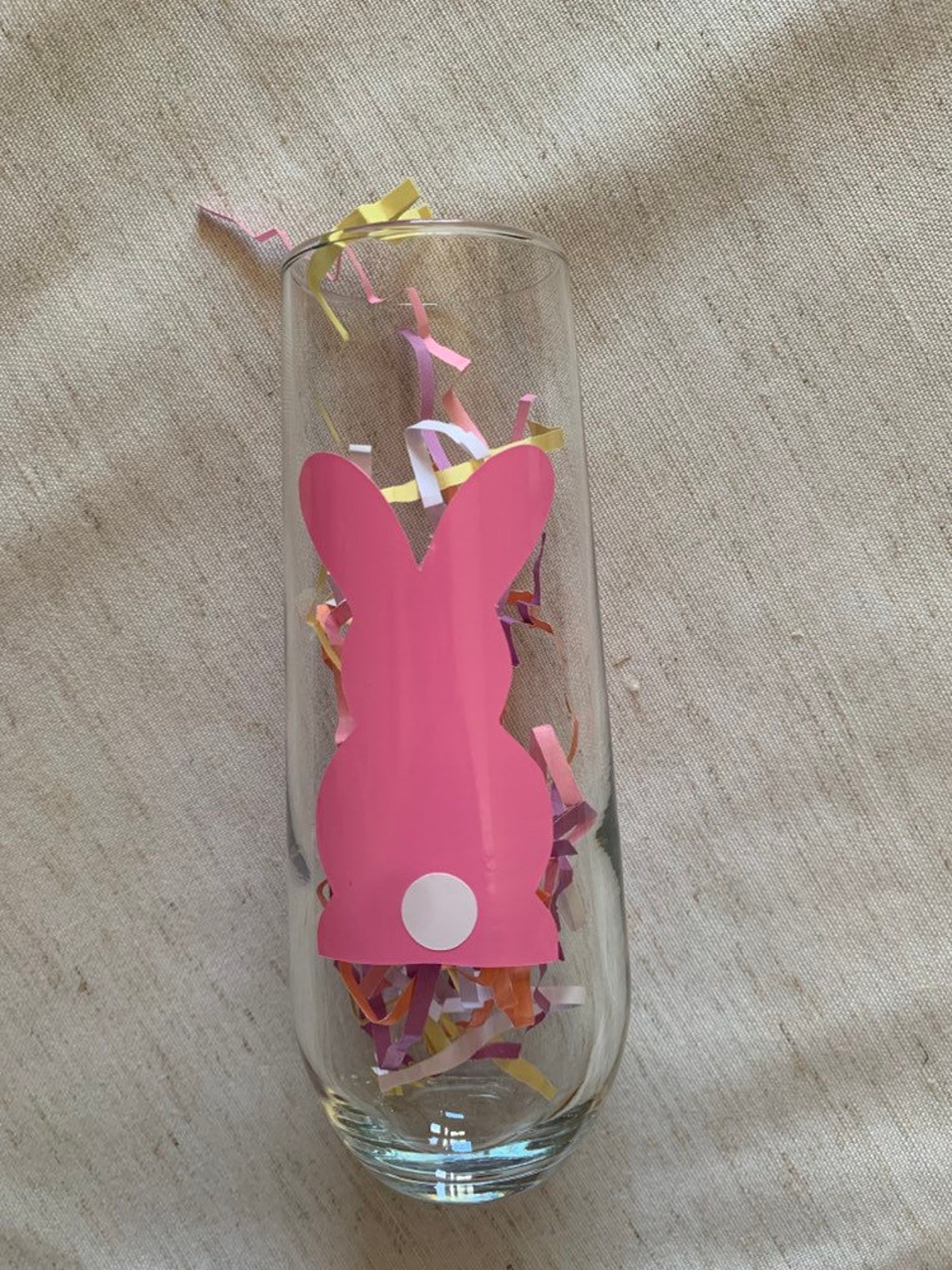 Easter Glasses/ Easter Dining/ Bunny Dining/ Bunny Glasses/ Hostess ...