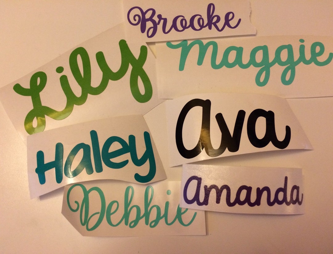 Personalized, Name, Monograms Decal, Stickers, DIY Labels/back to ...
