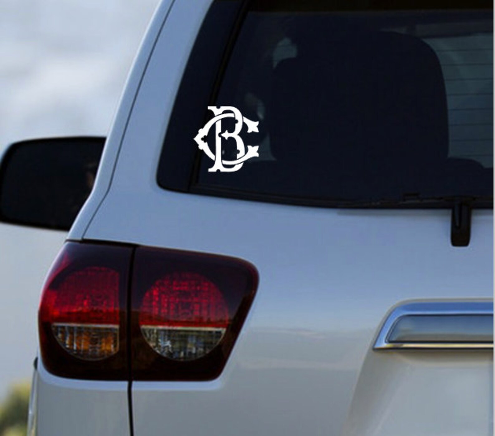 Two Letter Monogram/ Vintage Letter Monogram/ Monogram Sticker - Etsy