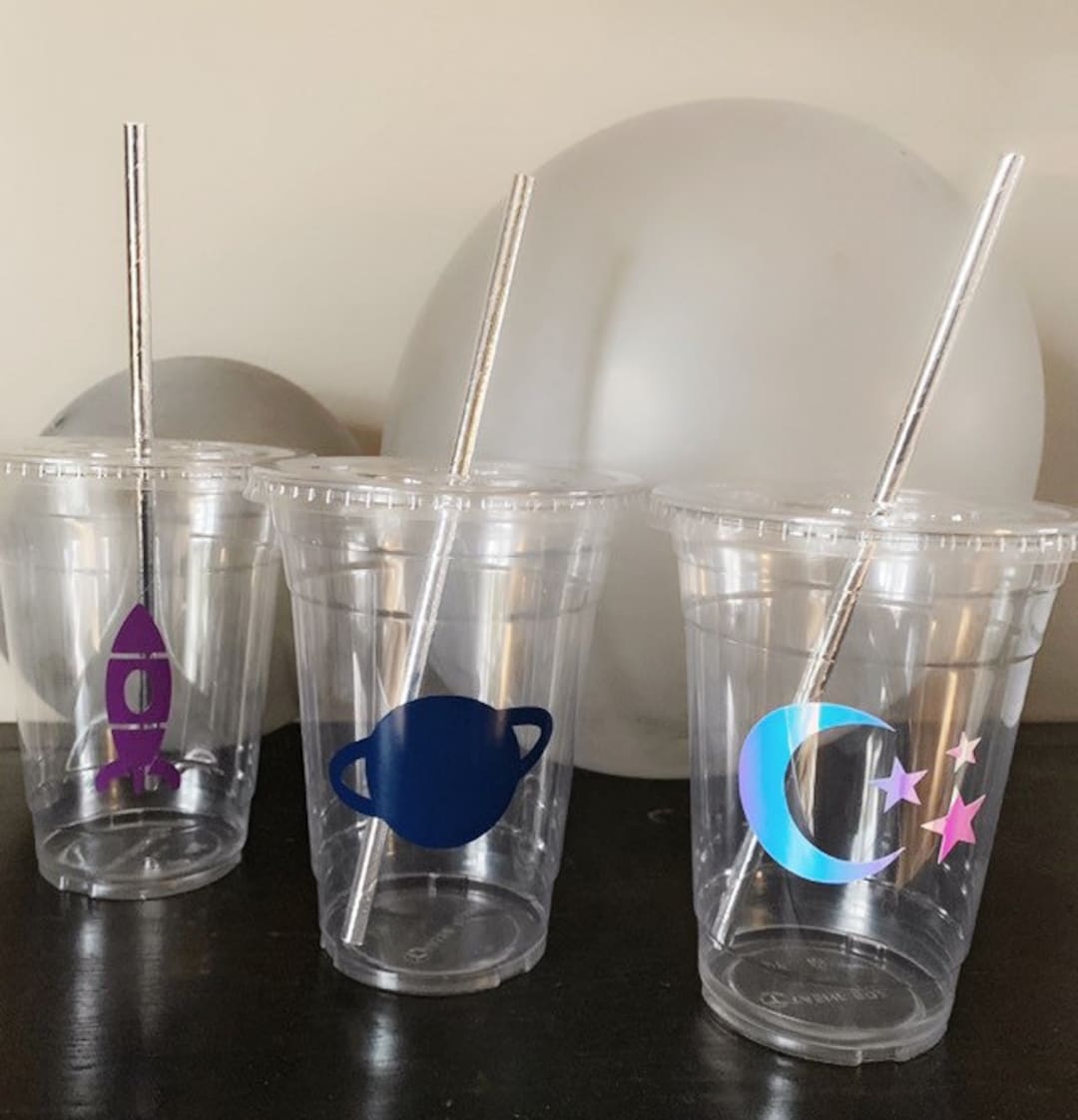 Space Party Cups/ Outer Space Birthday Theme/ Rocket Party Supplies ...