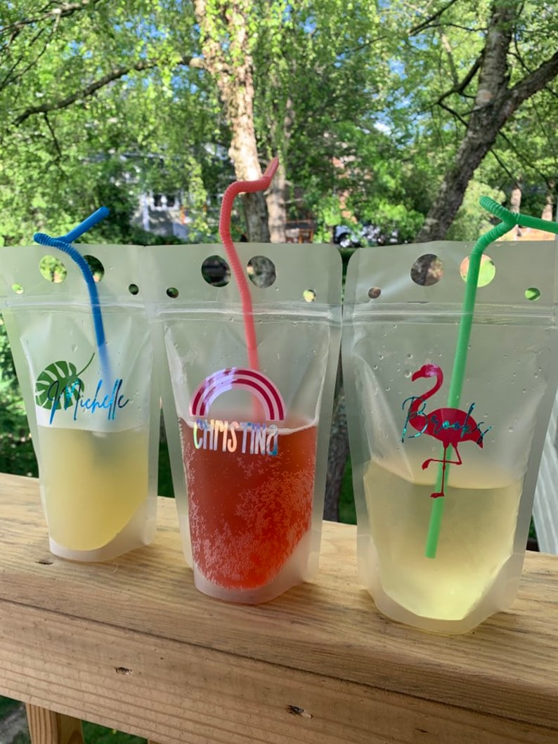 Drink pouches/ party pouches/ adult drinking pouches/ | Etsy
