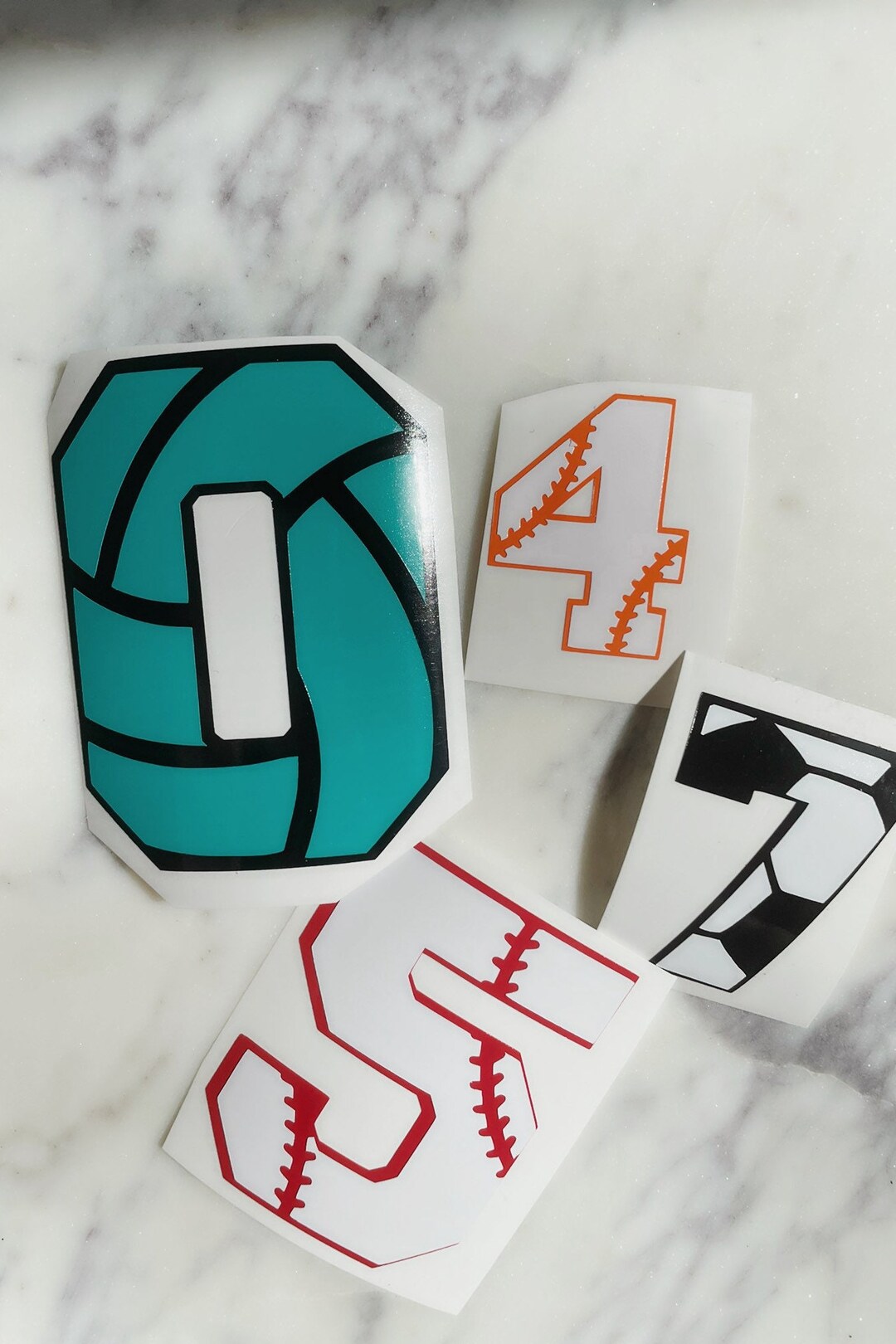 Baseball Decal/ Baseball Number Decal/ Sport Jersey Number Decal ...