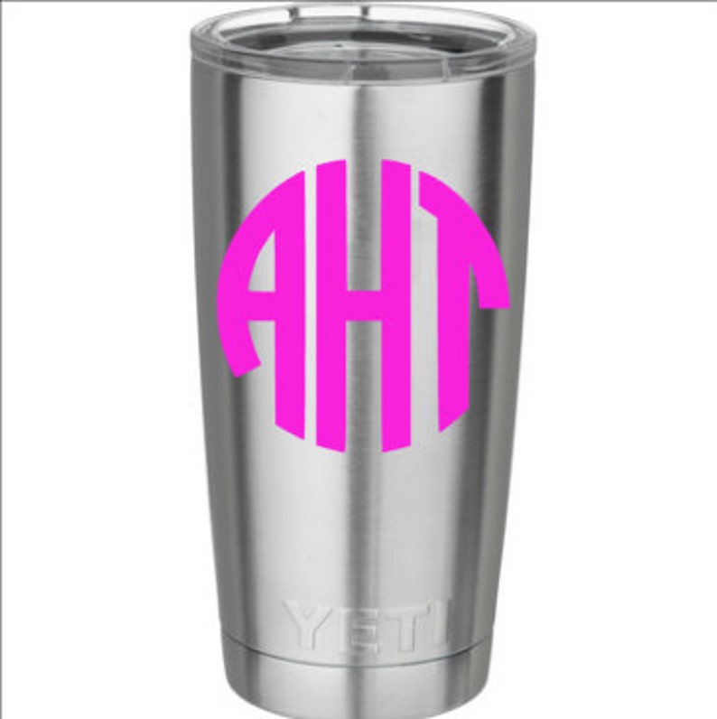 Yeti Name Monogram Decal for Rambler Tumblers DIY - Etsy