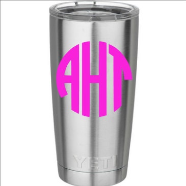 Yeti Name Monogram Decal for Rambler Tumblers DIY - Etsy