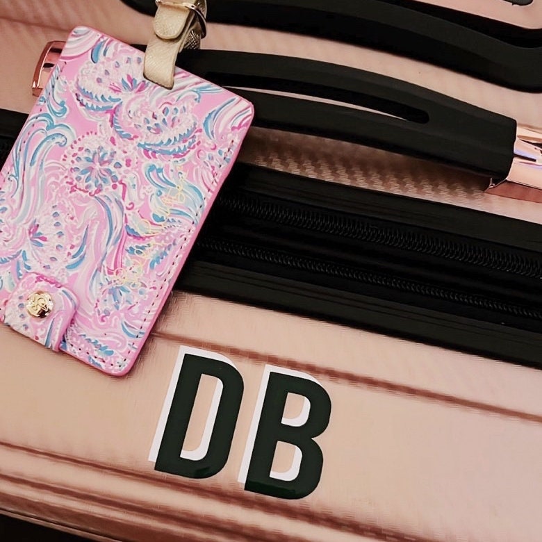 Two Letter Monogram/ Shadow Block Font Monogram/ Monogram Sticker ...