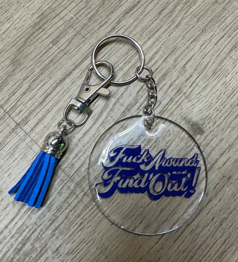 Custom 2 Key Chain W/tassel - Etsy