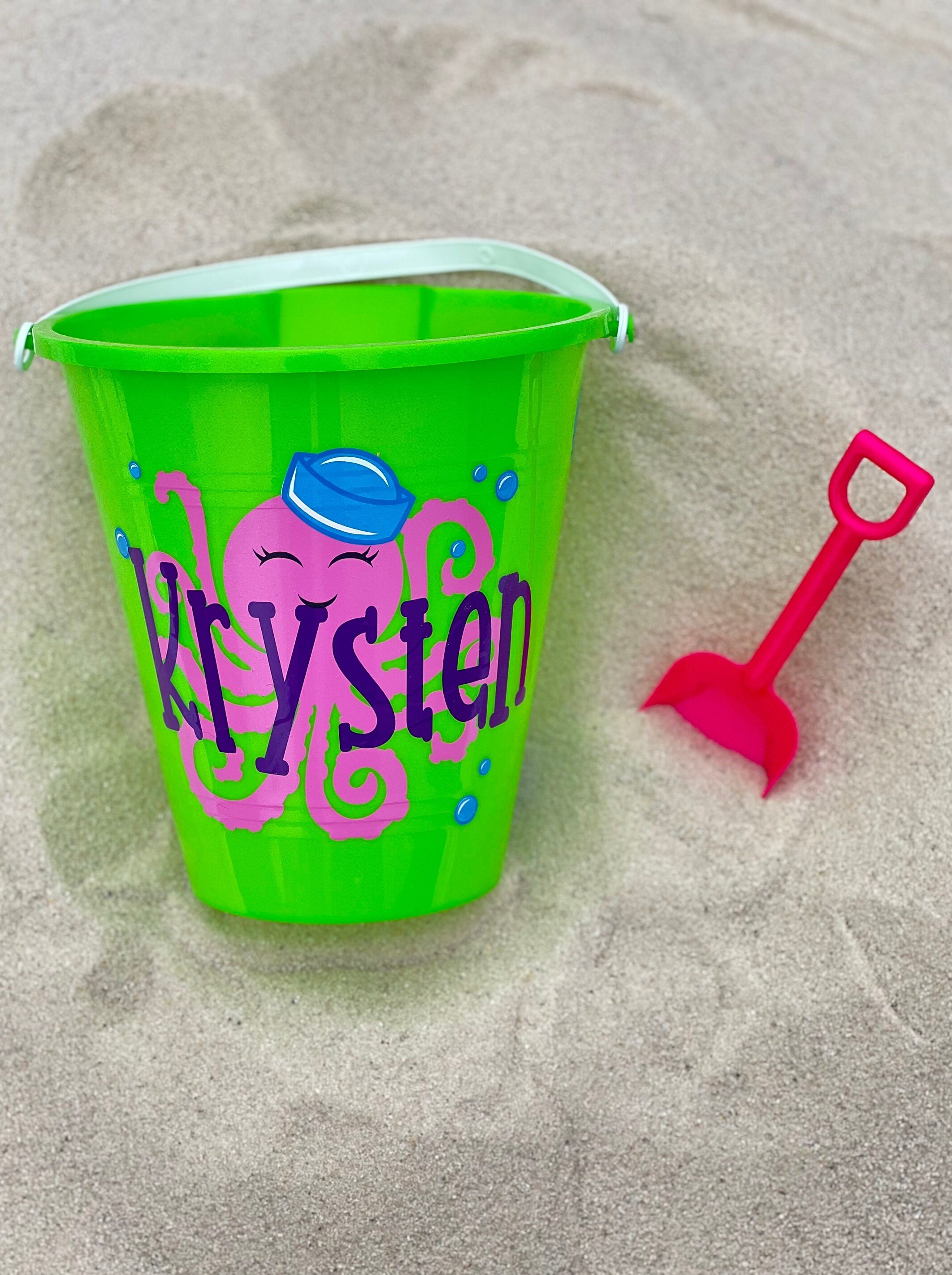 Personalized Octopus Sand Pail - Etsy