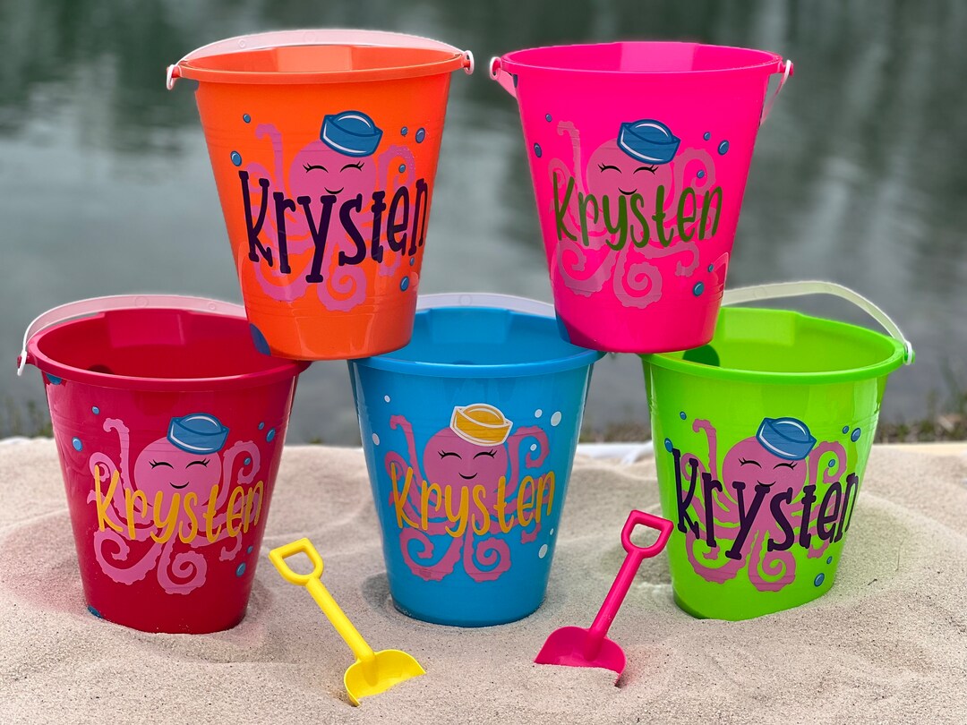 Personalized Octopus Sand Pail - Etsy