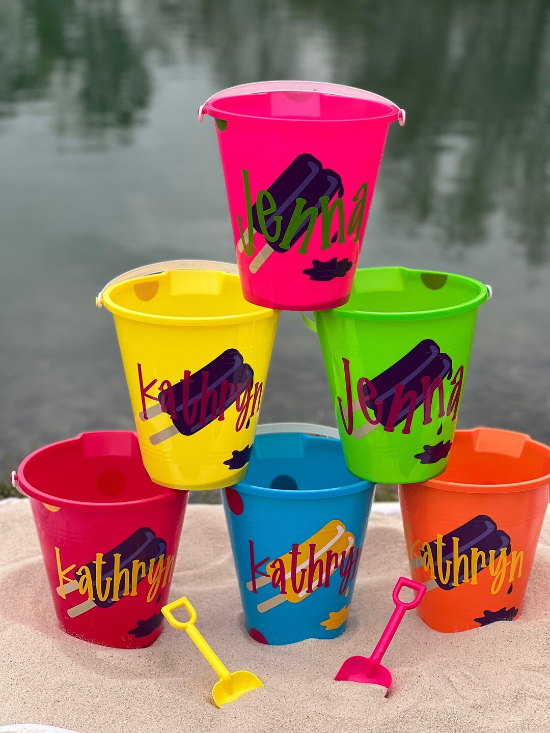 Personalized Popsicle Sand Pail - Etsy