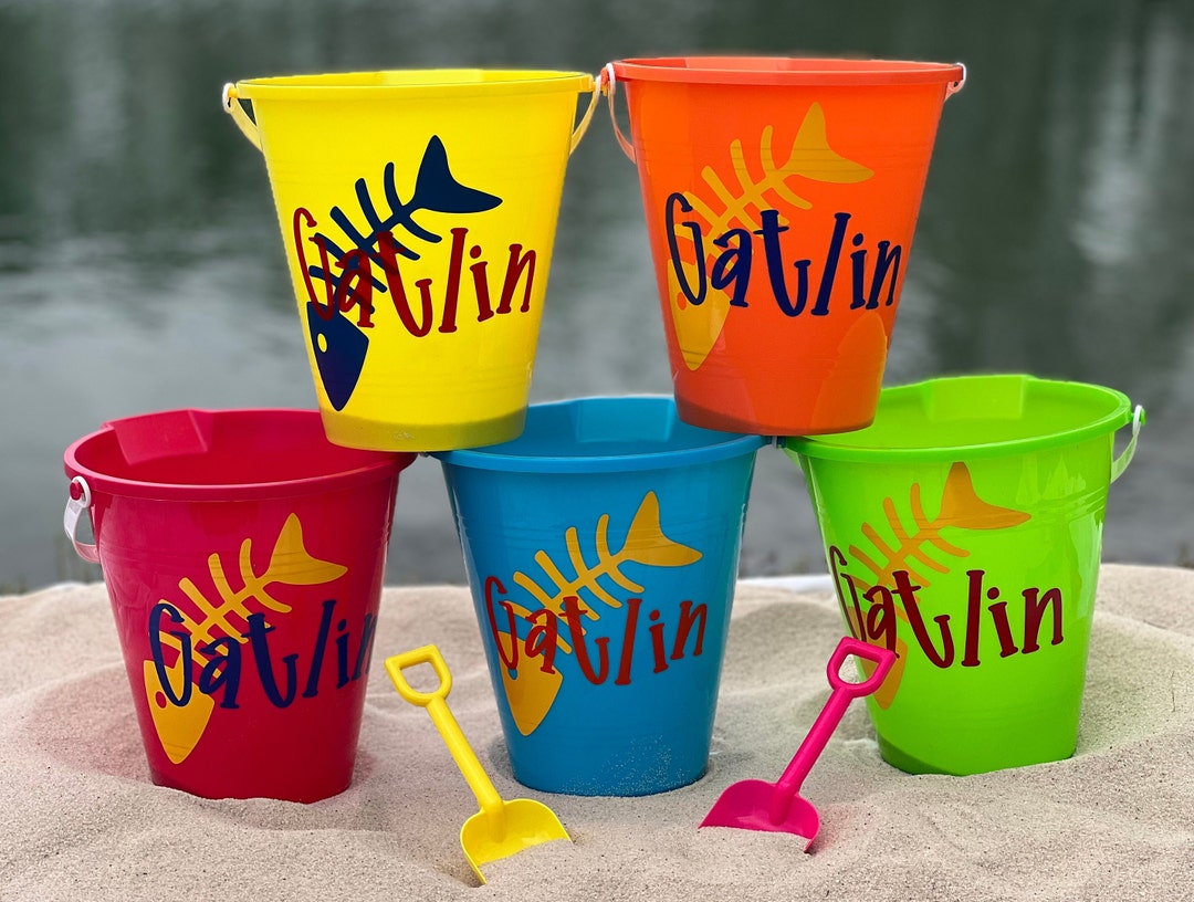Personalized Fishbone Sand Pail - Etsy