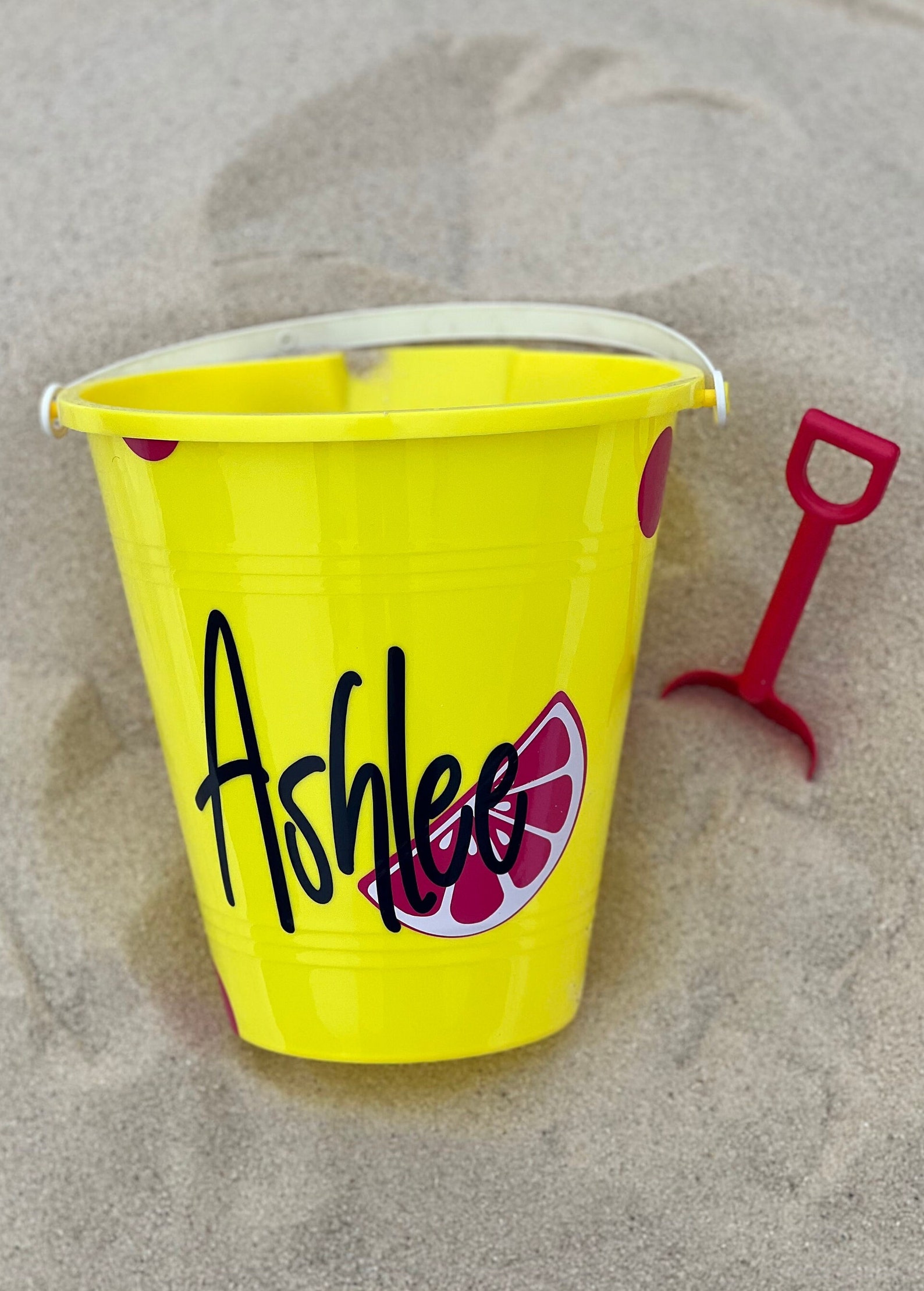 Personalized Lemon Sand Pail - Etsy