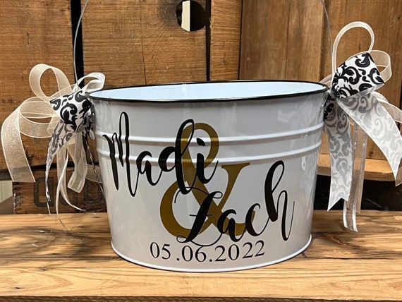 Personalized Wedding Bucket | Etsy