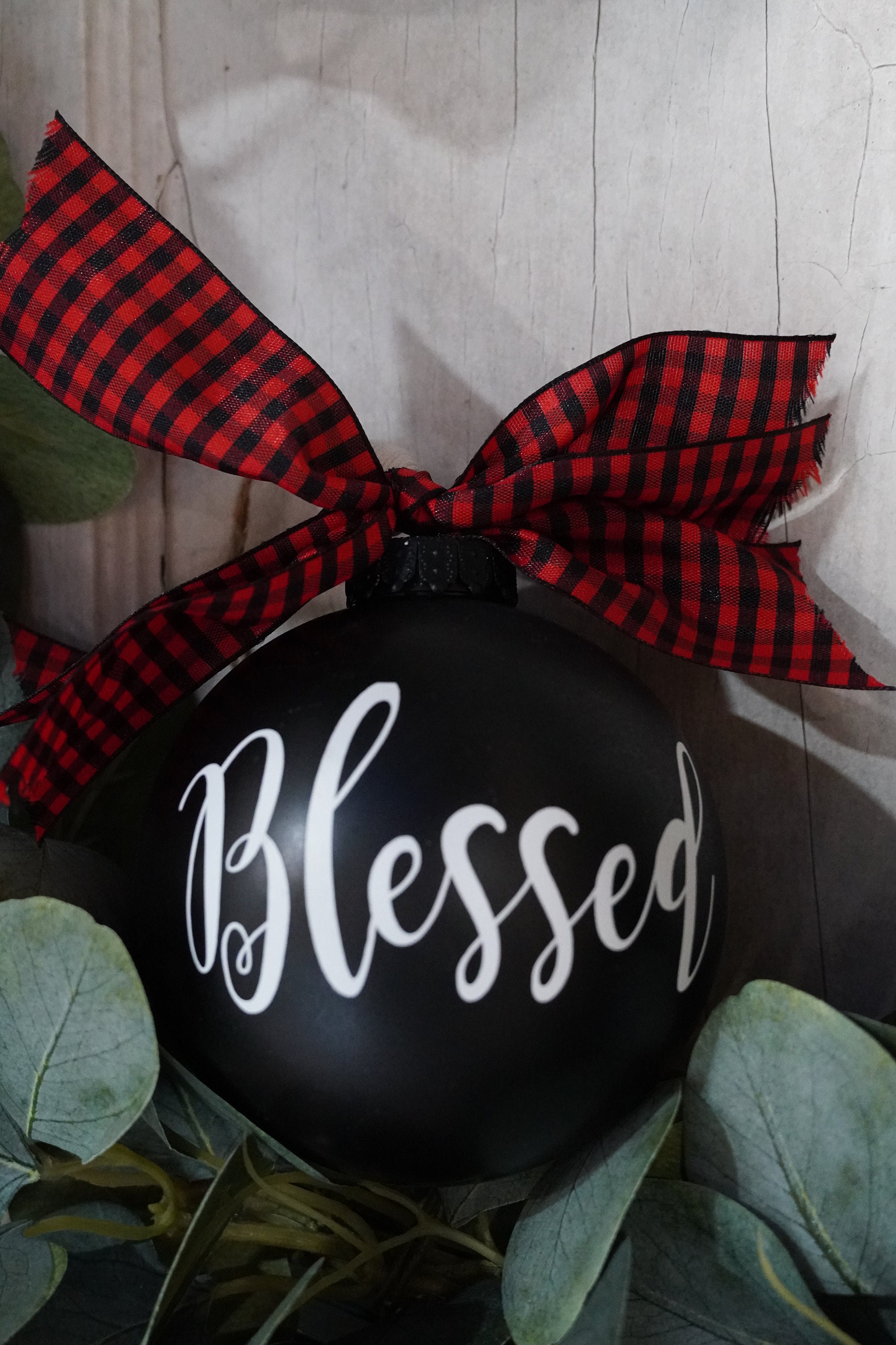 Modern Farmhouse BLESSED Ornament - Etsy