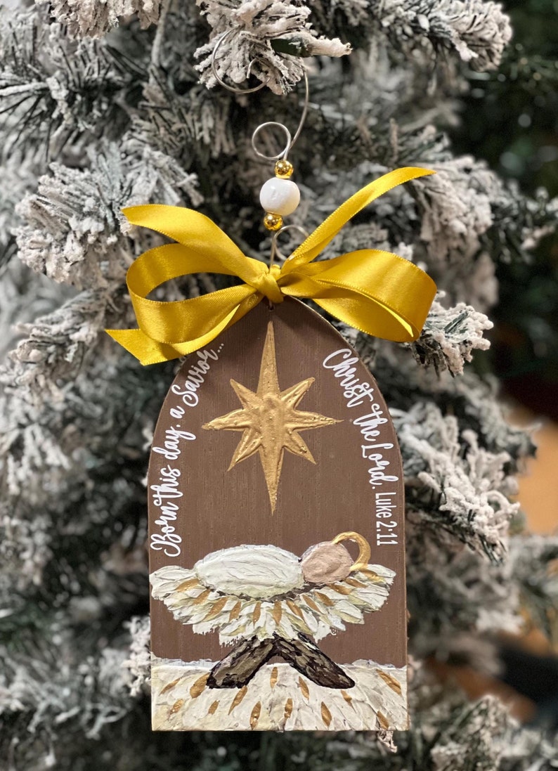 Born This Day A Savior Ornament - Etsy