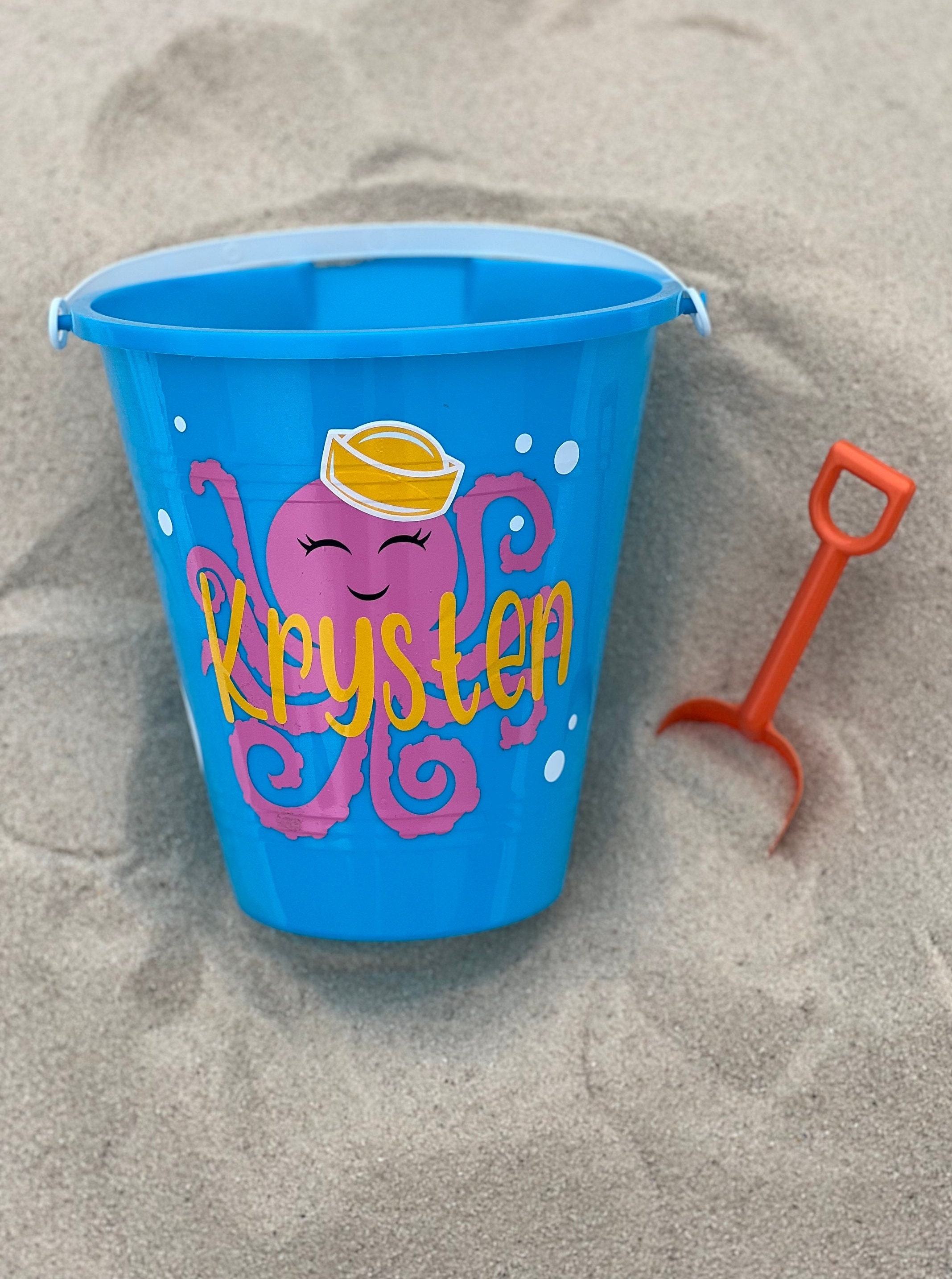 Personalized Octopus Sand Pail - Etsy
