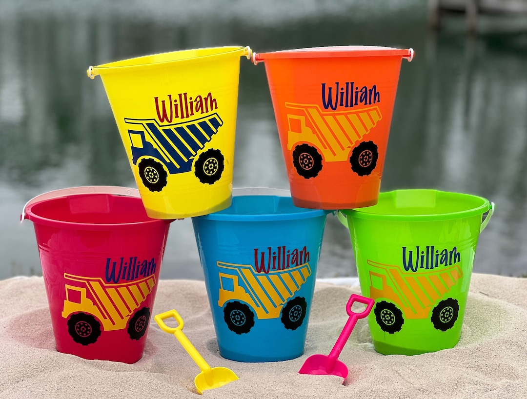 Personalized Dump Truck Sand Pail - Etsy