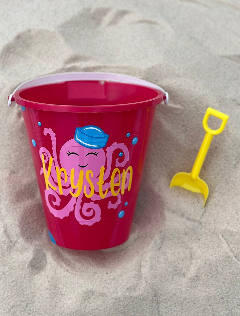 Personalized Octopus Sand Pail - Etsy