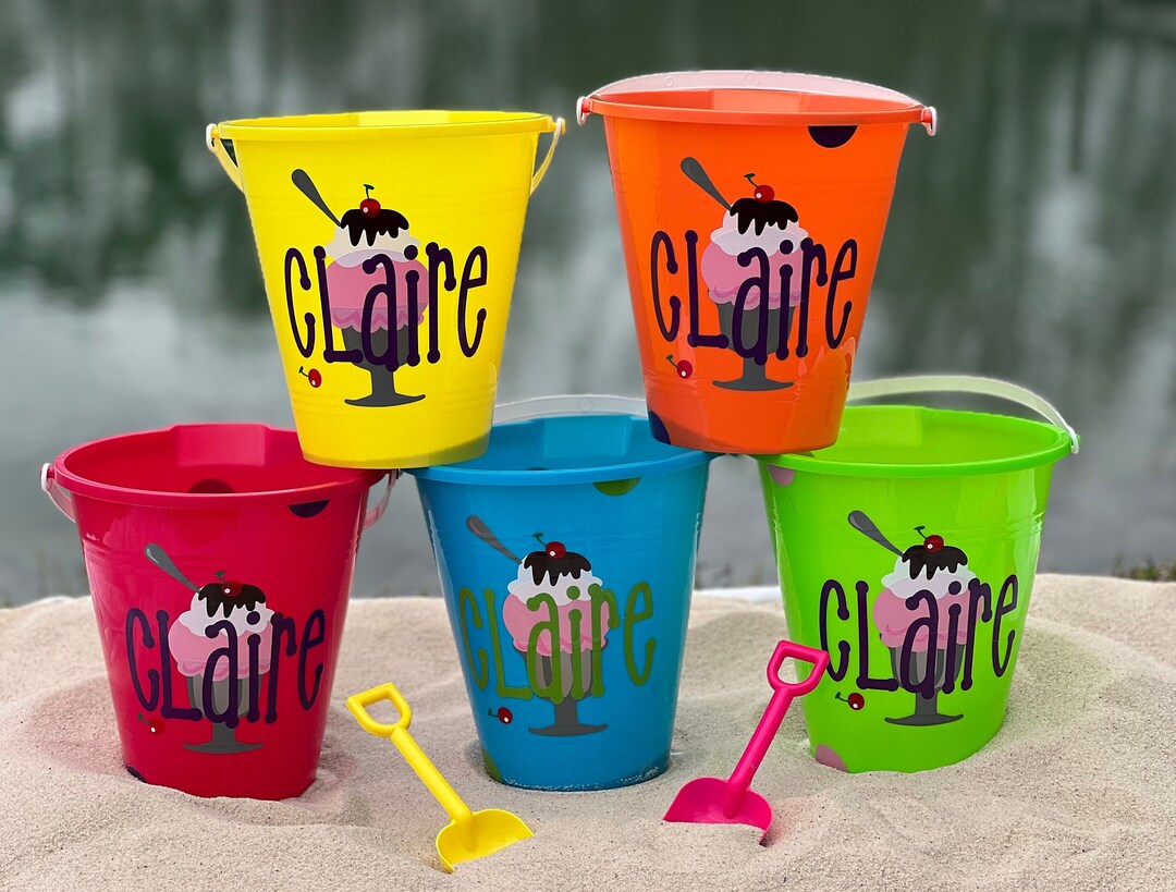Personalized Ice Cream Sand Pail - Etsy