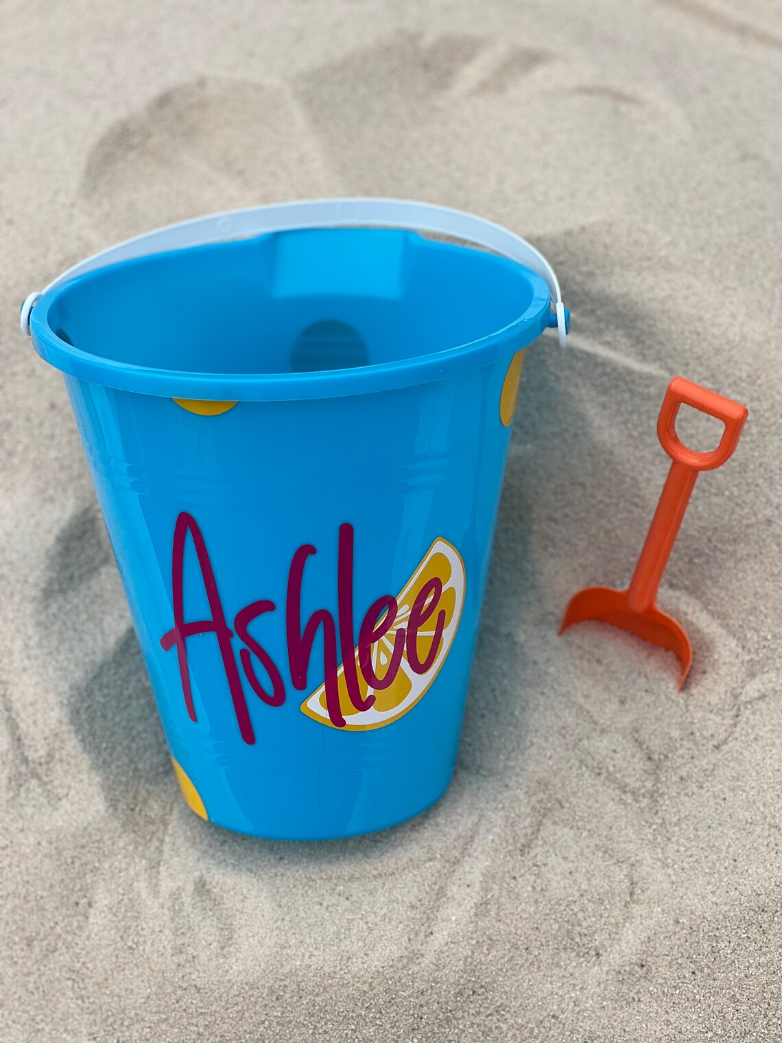 Personalized Lemon Sand Pail - Etsy