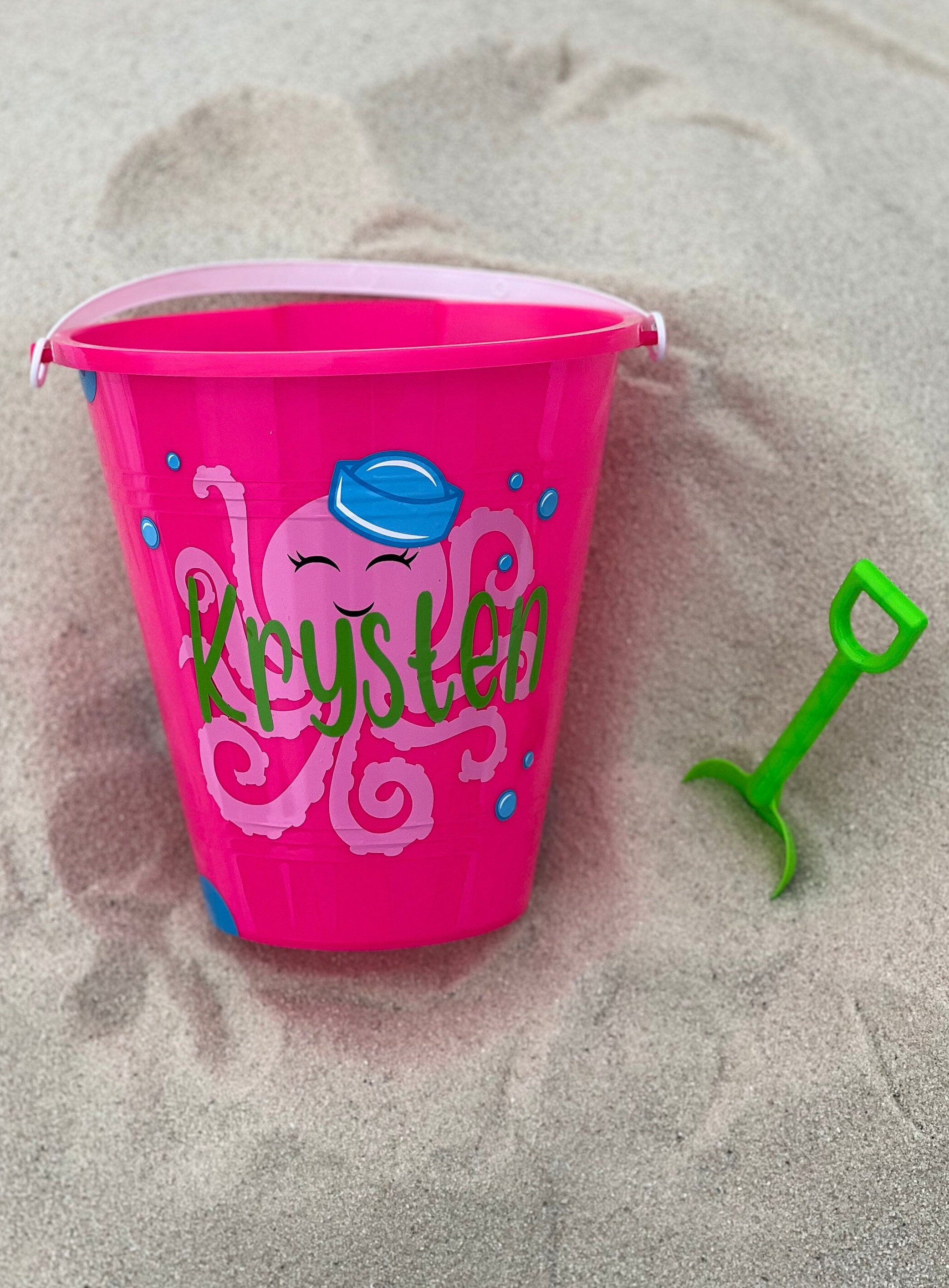 Personalized Octopus Sand Pail - Etsy