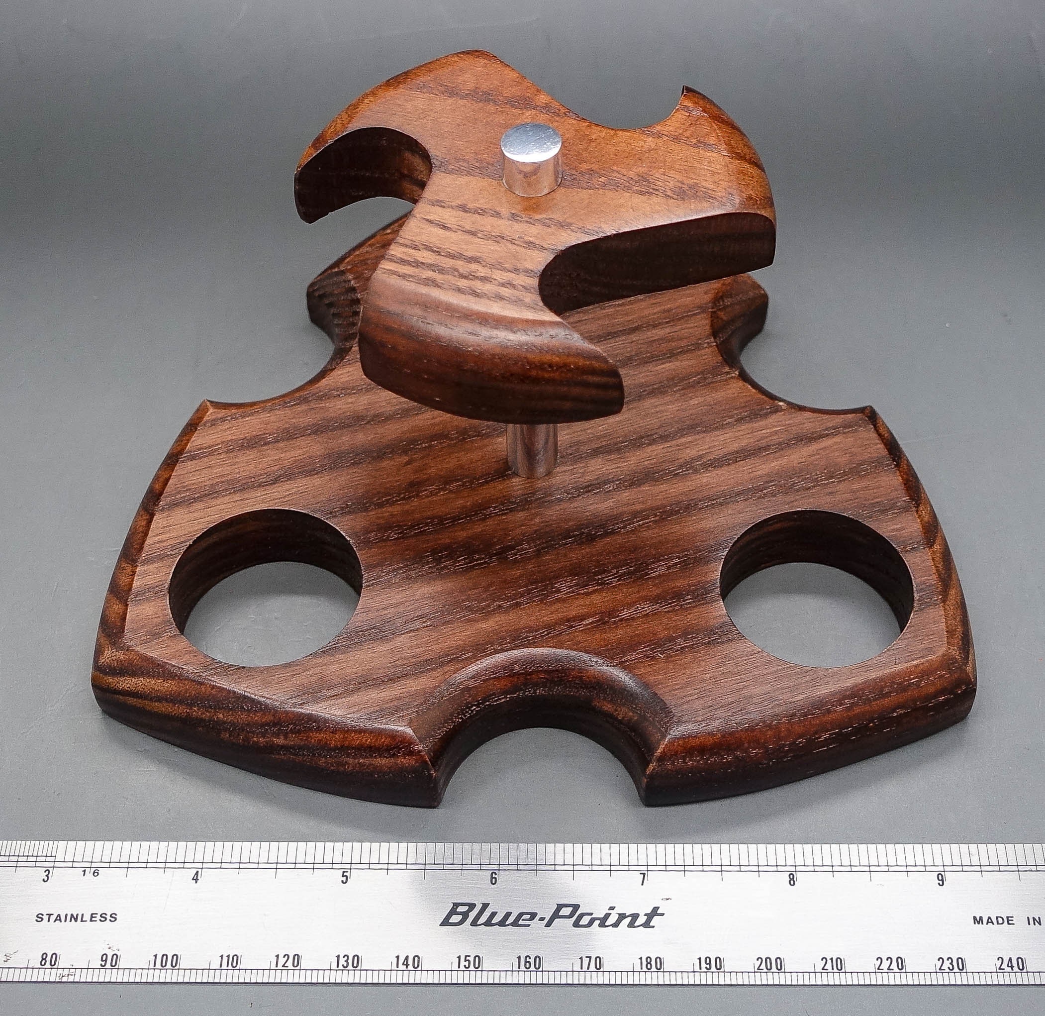 Vintage Kaf-pipe Rack / Stand Ash Wood 3 Place open Top - Etsy