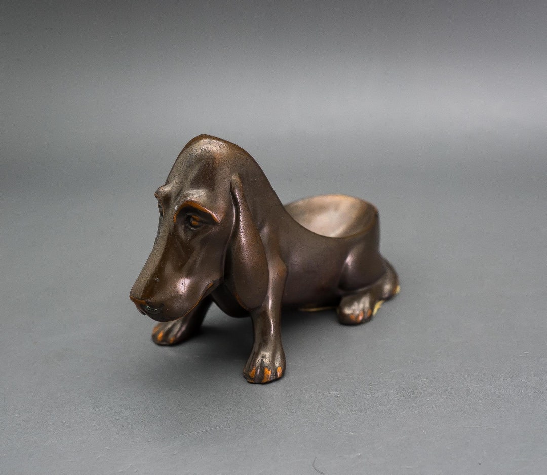 Ronson AMW (art Metal Works) 1930's Design Copper Basset Hound Dog Pipe ...