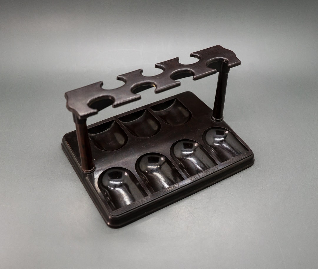 Bakelite 7 Pipe - Day's of the Week Pipe Rack / Stand / Holder / Rest ...