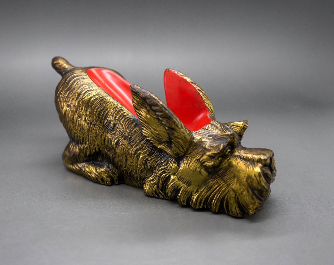 Antique Ronson Early-century 1920s Cast Metal Scottie Dog Estate Cigar ...