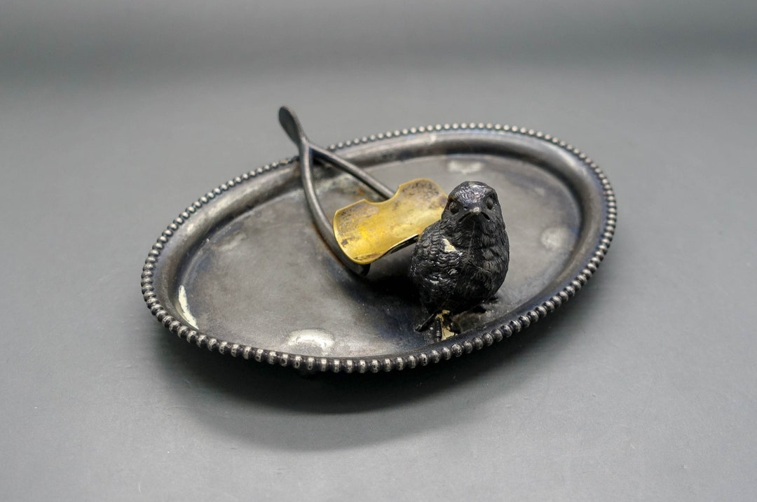 Forbes Silverplate Estate Bird Cigar Holder / Rest / Ashtray / Dish ...