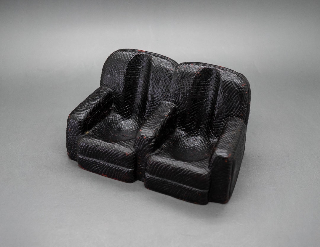 Syroco Wood Black Double Chair Figural Pipe Holder / Rest / - Etsy