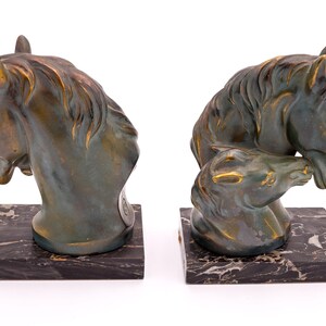 Antique JB Hirsch Deco Style Early-century Hose and Calf Bookends ...