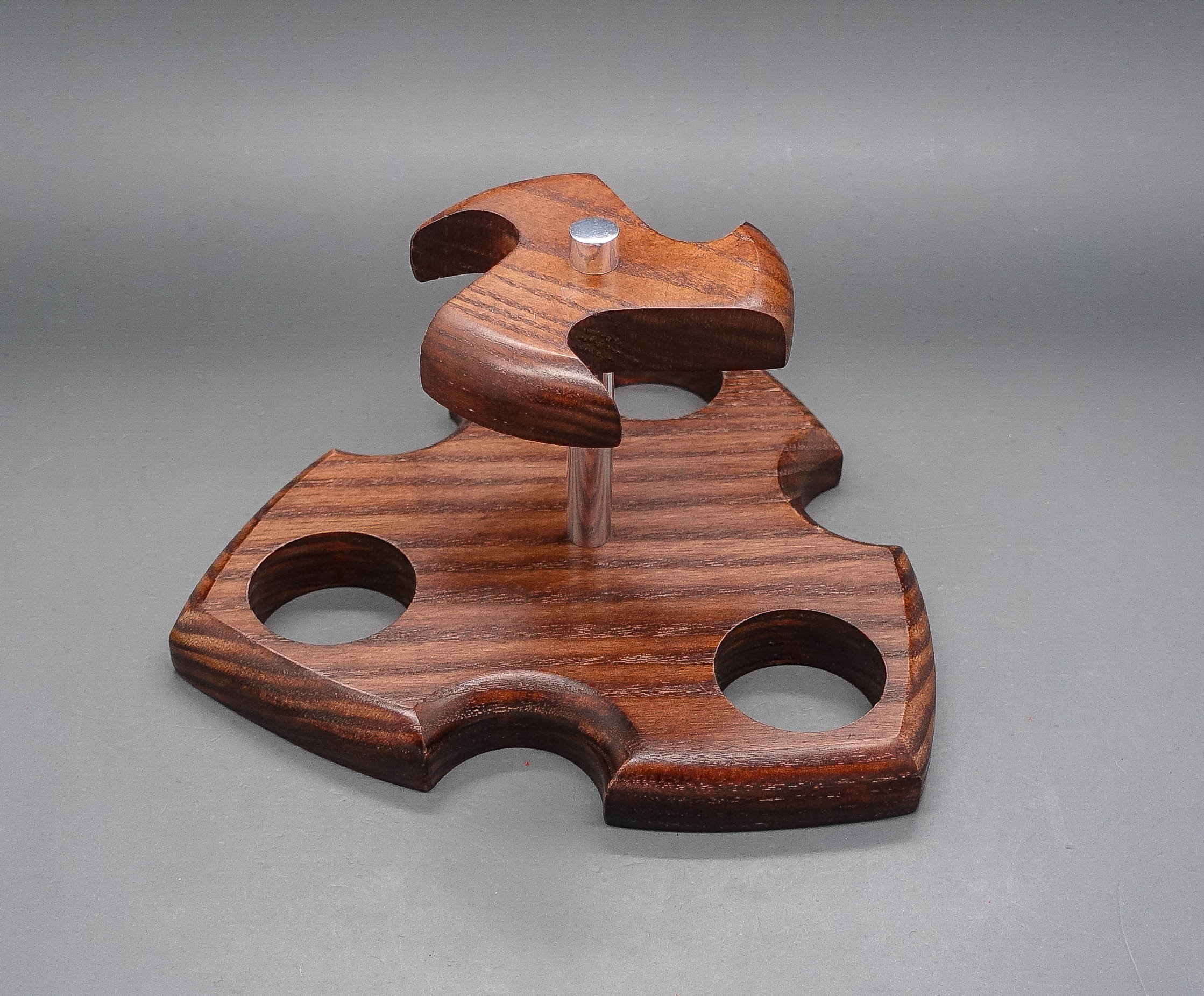 Vintage Kaf-pipe Rack / Stand Ash Wood 3 Place open Top - Etsy