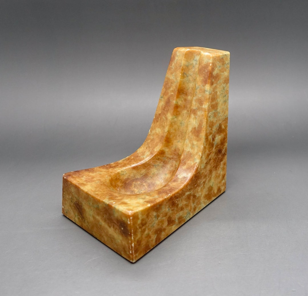 Vintage Mid-century Italian Made Marble Pipe Stand /rest / Holder/ Rack ...