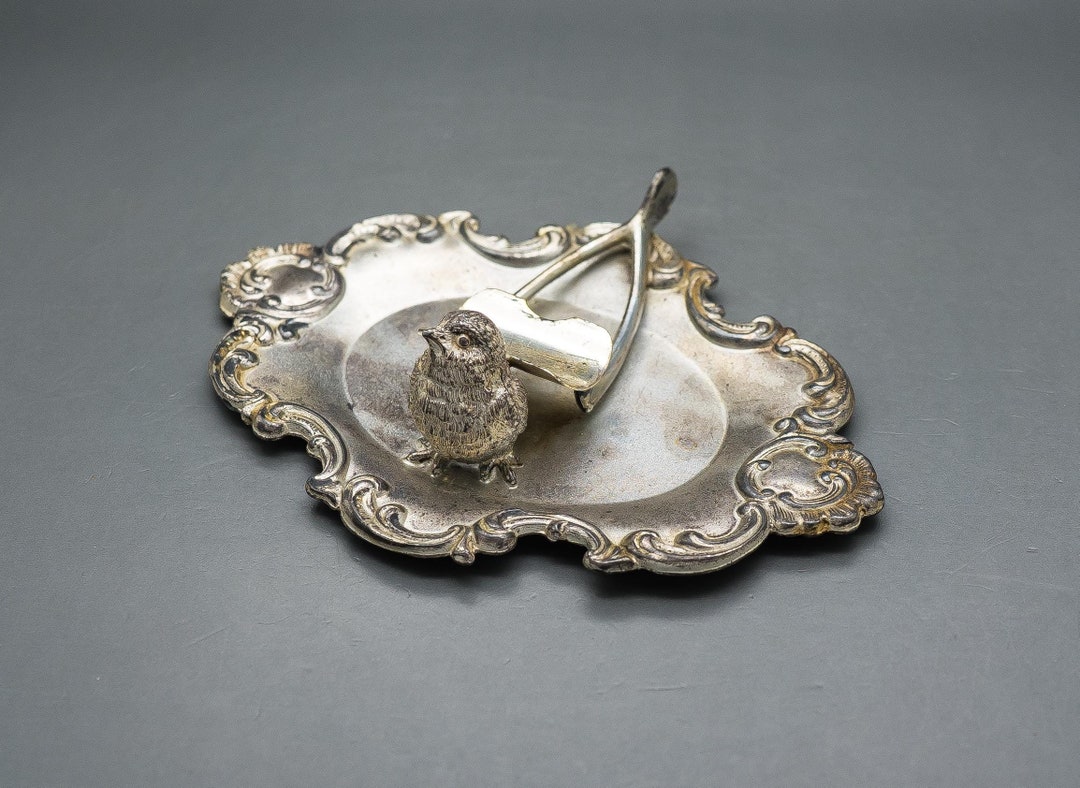 Forbes Silverplate Early Century Estate Bird Cigar Holder / Rest ...