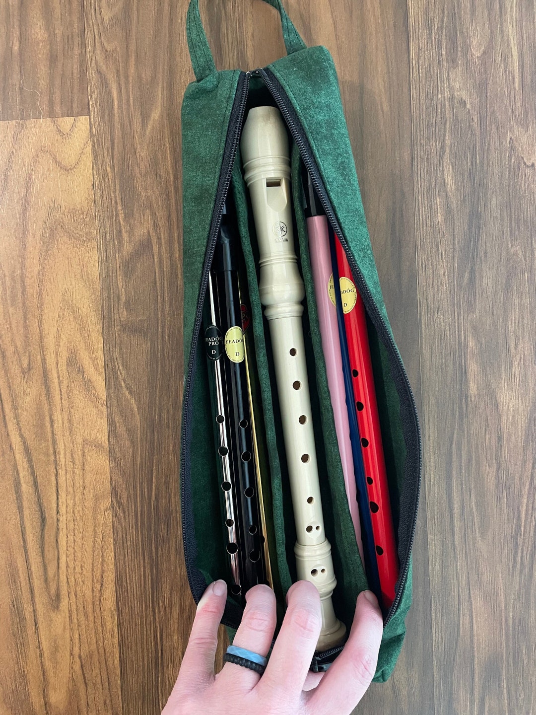 Three Sectioned Zipper Case Whistle or Recorder Pouch Bag - Etsy