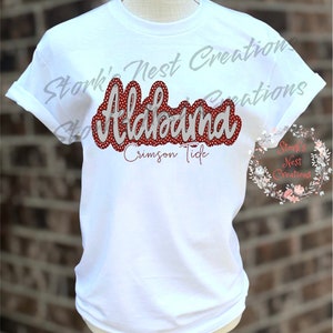 ALABAMA or BAMA Faux Appliqué Shirt and Sweatshirt / College Football ...