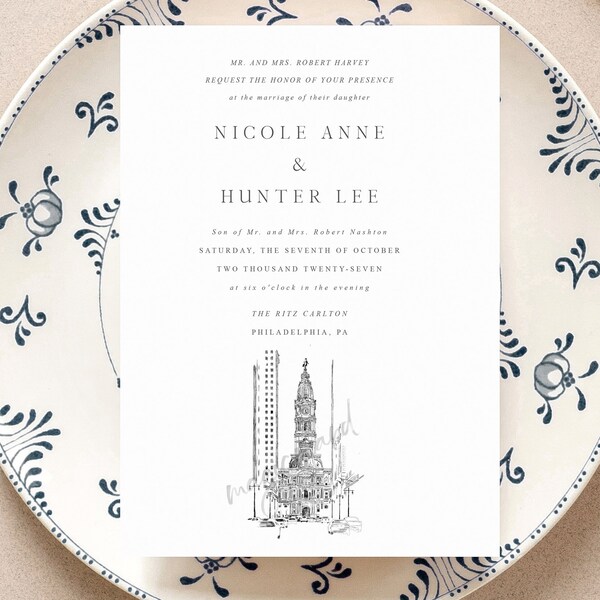 City Hall Wedding Invitations - Etsy