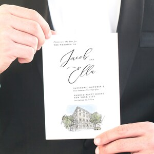 Harold Pratt House, NY Save the Date Cards, Wedding Save the Dates, STD ...